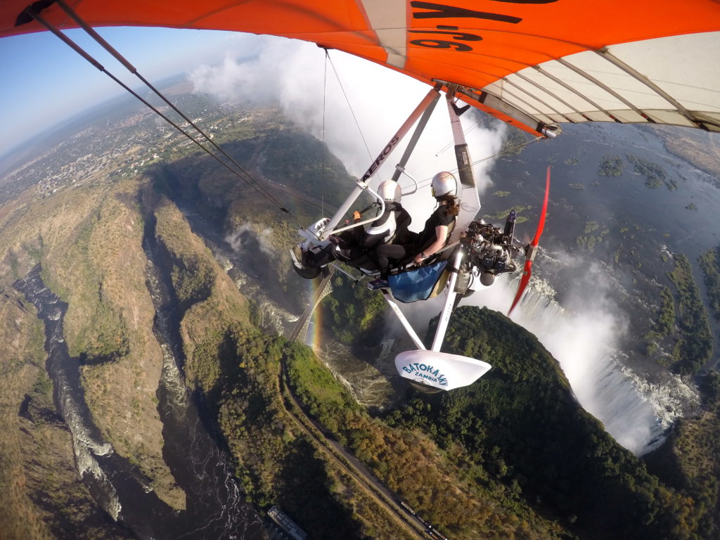 Flying Over Victoria Falls in a Microlight - Away With Maja